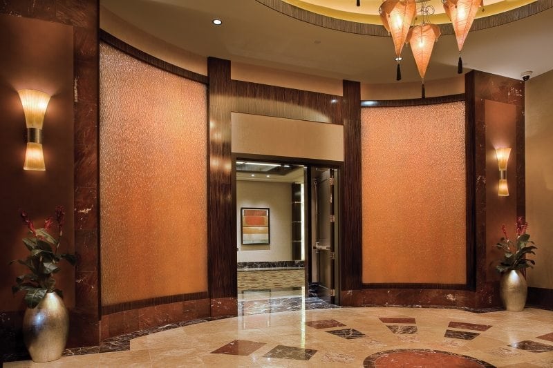 Architectural Textured Glass Walls | Nathan Allan Glass Studios