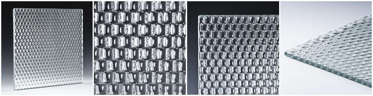 Binary Textured Glass designed and made by Nathan Allan Glass Studios