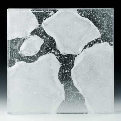 Iceberg Decorative Glass designed by Nathan Allan Glass