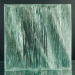 Stax Flex Clear Textured Glass designed and made by Nathan Allan Inc