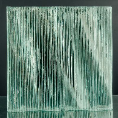 Stax Flex Clear Textured Glass designed and made by Nathan Allan Inc
