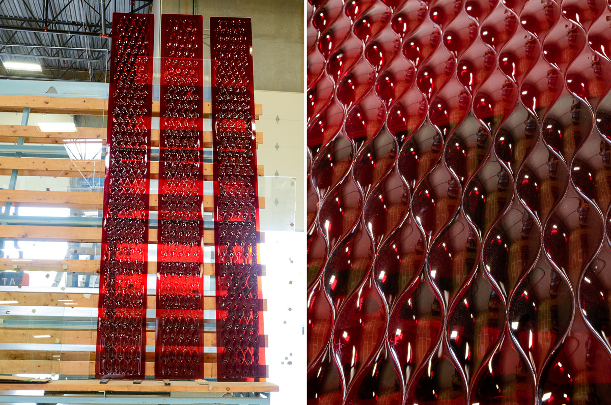 Teardrop XL Architectural Cast Glass designed and by Nathan Allan