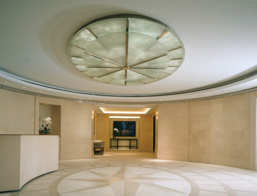 Deep Rain Glass Panels produced by Nathan Allan Glass Studios