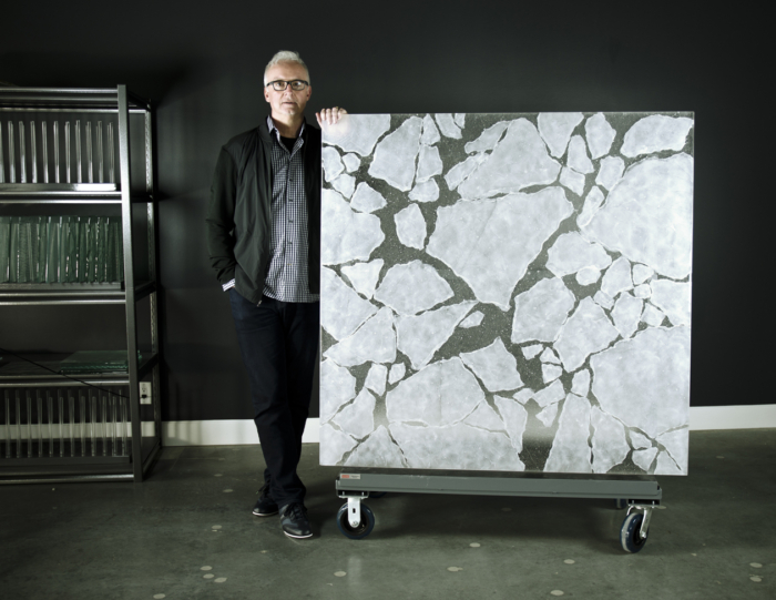 Iceberg Decorative Glass designed by Nathan Allan Glass