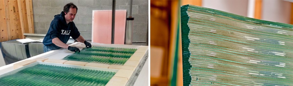 Stax Beamz Clear Textured Glass designed and made by Nathan Allan