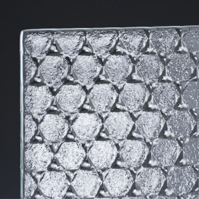 Trillium Textured Glass designed and made by Nathan Allan Glass Studios