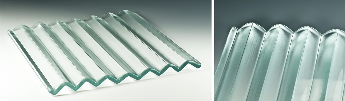 Veer Satin Textured Glass designed by Nathan Allan Glass Studios