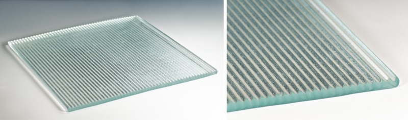 Sawtooth Micro Textured Glass designed by Nathan Allan Glass