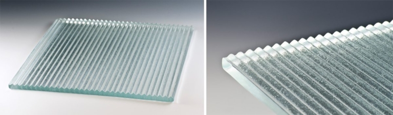 Sawtooth Mini Textured Glass designed by Nathan Allan Glass.