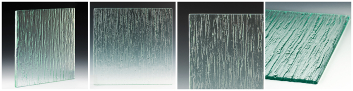 Cascade Textured Glass used for Walls, Cladding and Glass Balustrade