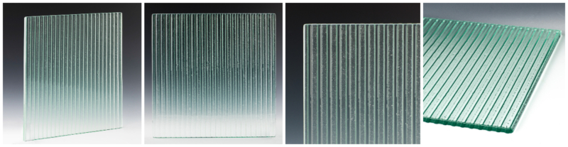 Linear XL Textured Glass Used For Dividers, Doors and Feature Walls