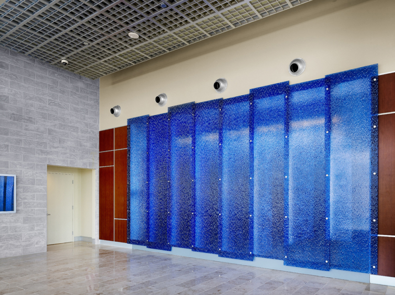 Sahara Textured Glass is excellent for the creation of feature walls