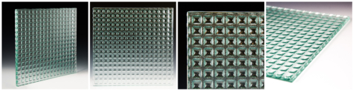 Factory Squares Textured Glass for your next architectural project