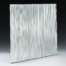Fluted Low Iron Silvered Glass by Nathan Allan Glass Studios