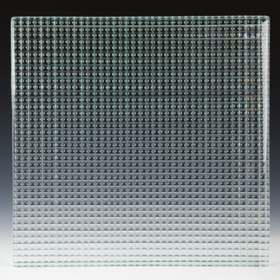 Screen Textured Glass designed and made by Nathan Allan Glass Studios