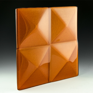 Pyramid Gamma Gold Textured Glass designed by Nathan Allan