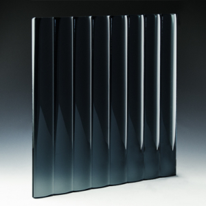 Cathedral Black Glass produced by Nathan Allan Glass Studios