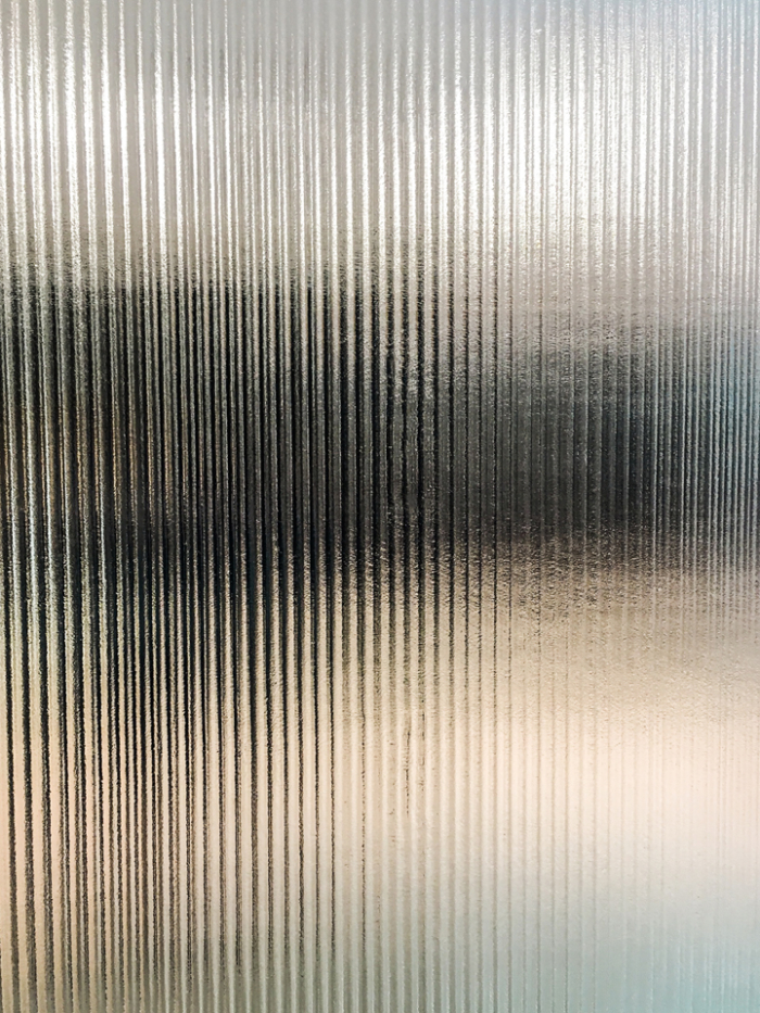 Arroyo Clear Silvered Textured Glass by Nathan Allan Glass Studios