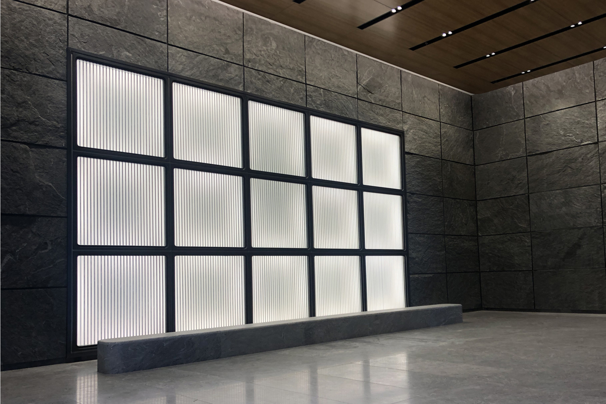 New York City Cast Glass Walls designed and created by Nathan Allan