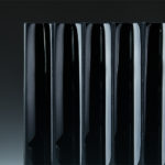 Cathedral Black Glass produced by Nathan Allan Glass Studios