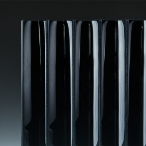 Cathedral Black Glass produced by Nathan Allan Glass Studios