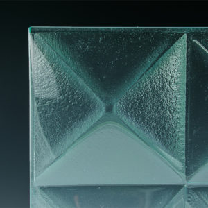 Pyramid Clear Textured Glass is designed by Nathan Allan