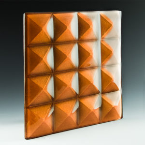 Pyramid Petite Gamma Gold Textured Glass | Nathan Allan