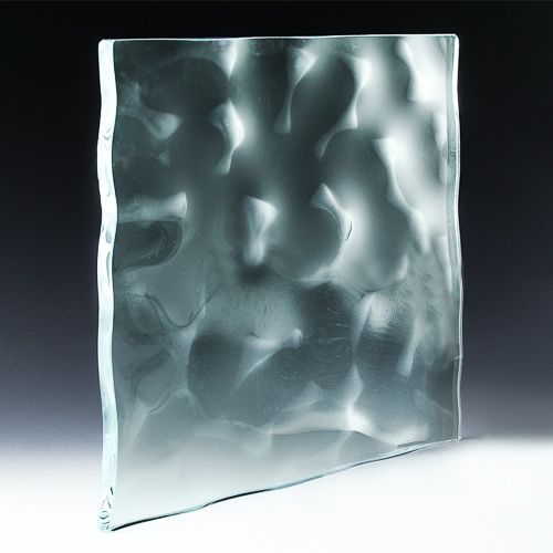 Water Textured Glass produced by Nathan Allan Glass Studio