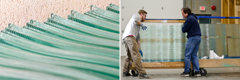 Stax Weavz Low Iron Textured Glass designed and made by Nathan Allan