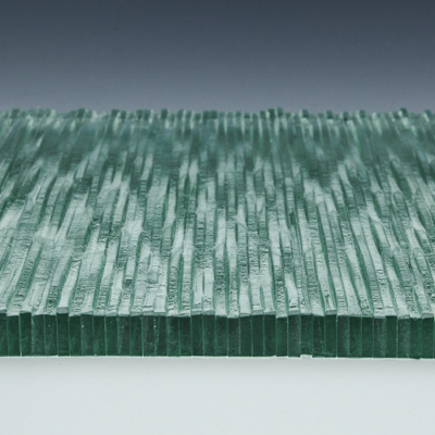 Stax Weavz Clear Textured Glass designed and made by Nathan Allan