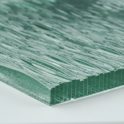 Stax Weavz Clear Textured Glass designed and made by Nathan Allan