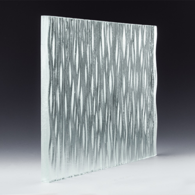 Stax Grande Clear Textured Glass designed by Nathan Allan Glass
