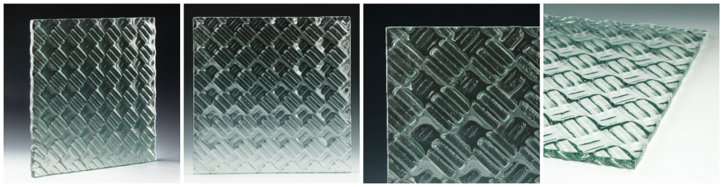 Treo Textured Glass for Partitions, Facades and Glass Balustrade