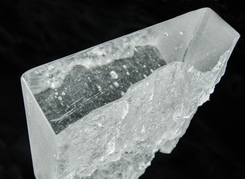 Crystalline Granite Textured Glass created by Nathan Allan Glass Studios