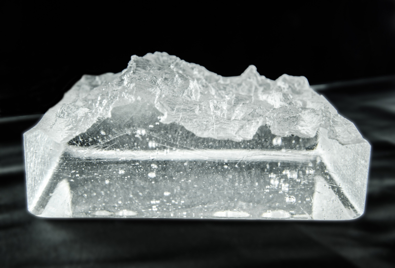 Crystalline Granite Textured Glass created by Nathan Allan Glass Studios