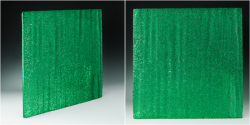 Crystal Cascade XL Red Textured Glass designed and made by