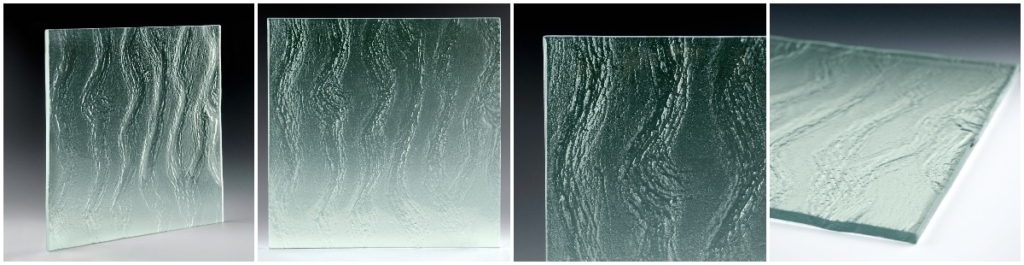Flow Textured Glass designed and manufactured by Nathan Allan