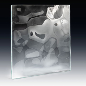 Water Textured Glass produced by Nathan Allan Glass Studio