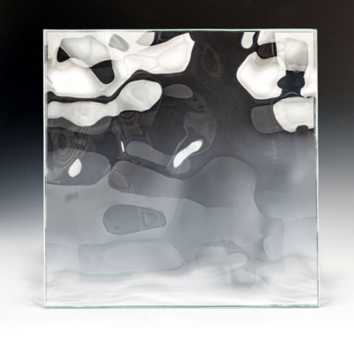 Water Textured Glass produced by Nathan Allan Glass Studio