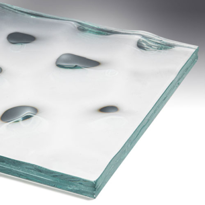 Water Textured Glass produced by Nathan Allan Glass Studio