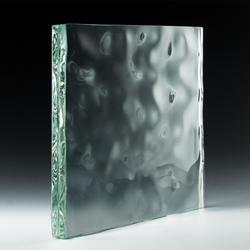 Water Textured Glass produced by Nathan Allan Glass Studio