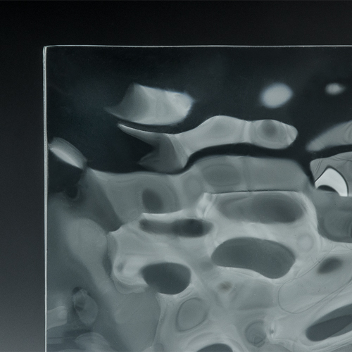 Water Textured Glass produced by Nathan Allan Glass Studio