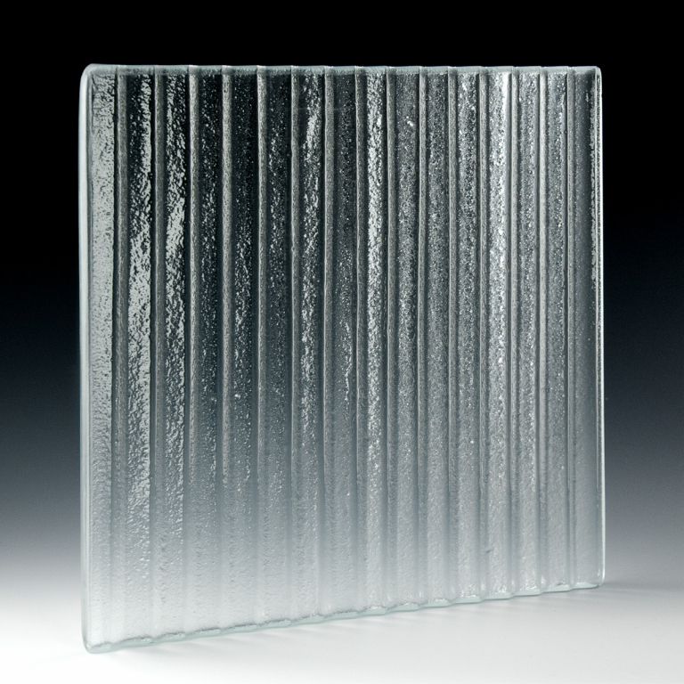 Sawtooth Textured Glass Created By Nathan Allan Glass Studios