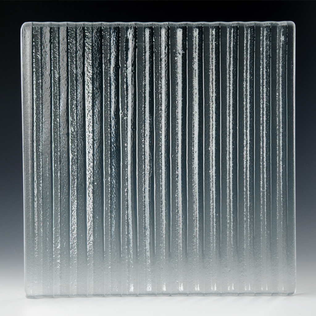 Sawtooth Textured Glass Created By Nathan Allan Glass Studios