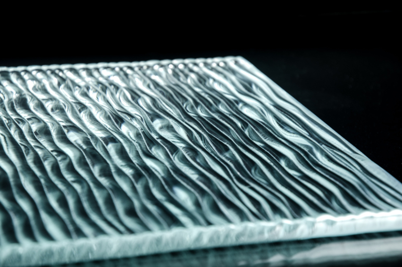 Rush Textured Glass | Custom Thick Glass Countertops | Bar Tops