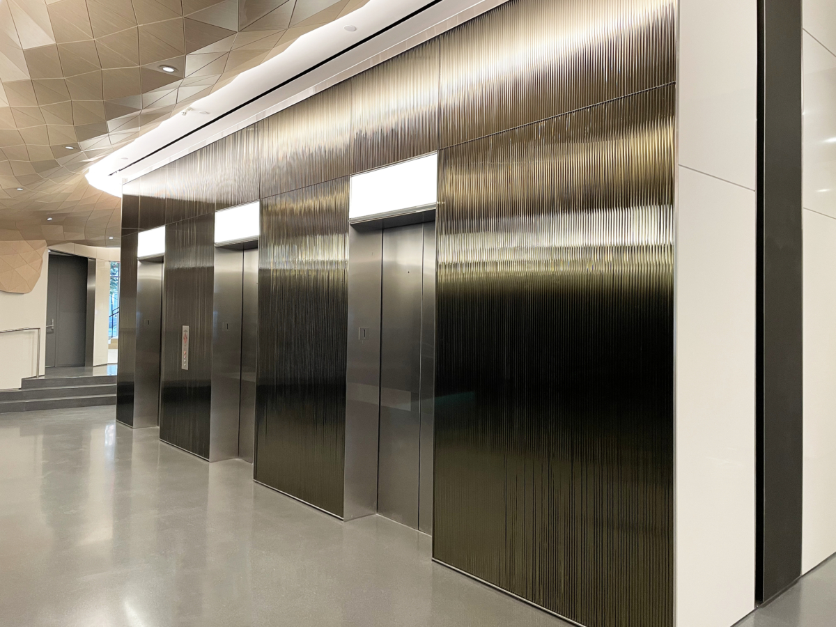 Channel Bronze Silvered Glass Cladding