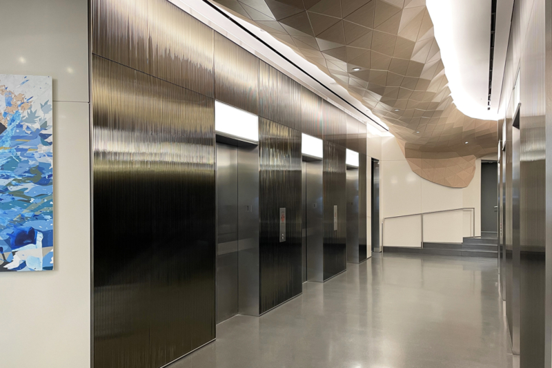Architectural Textured Glass Walls | Nathan Allan Glass Studios