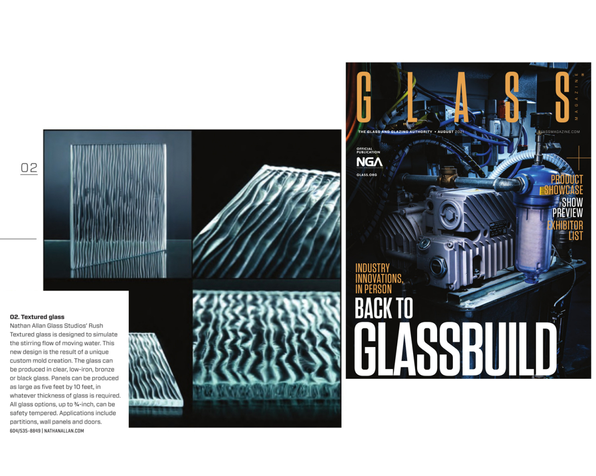 Press information and editorials by Nathan Allan Glass Studios