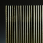 Fluted Bronze Architectural Cast Glass by Nathan Allan Glass