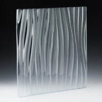 Linear Textured Glass Used For Dividers, Doors and Feature Walls